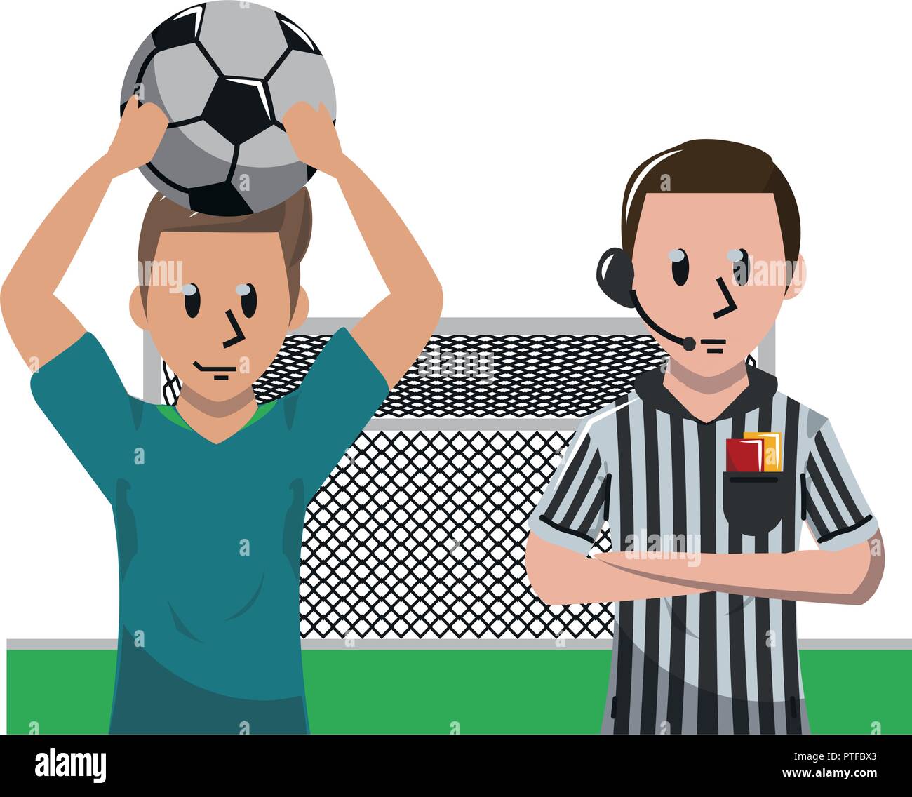 Soccer sport game cartoons Stock Vector Image & Art - Alamy