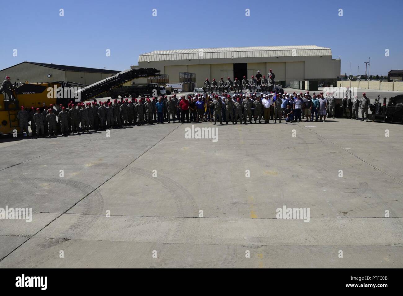 Current RED HORSE members and retirees gather together for a group ...
