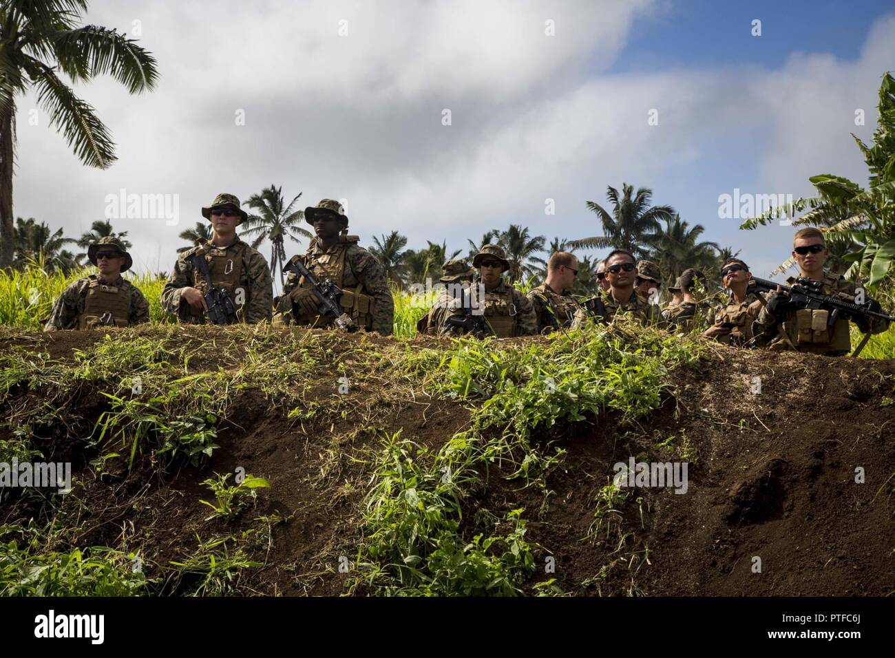 U.S. Marines with 3rd Battalion 4th Marines attached to Task Force Koa ...