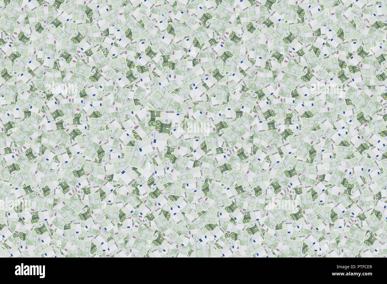 group of 100 euro notes. background of banknotes in 100 euros. Money ...