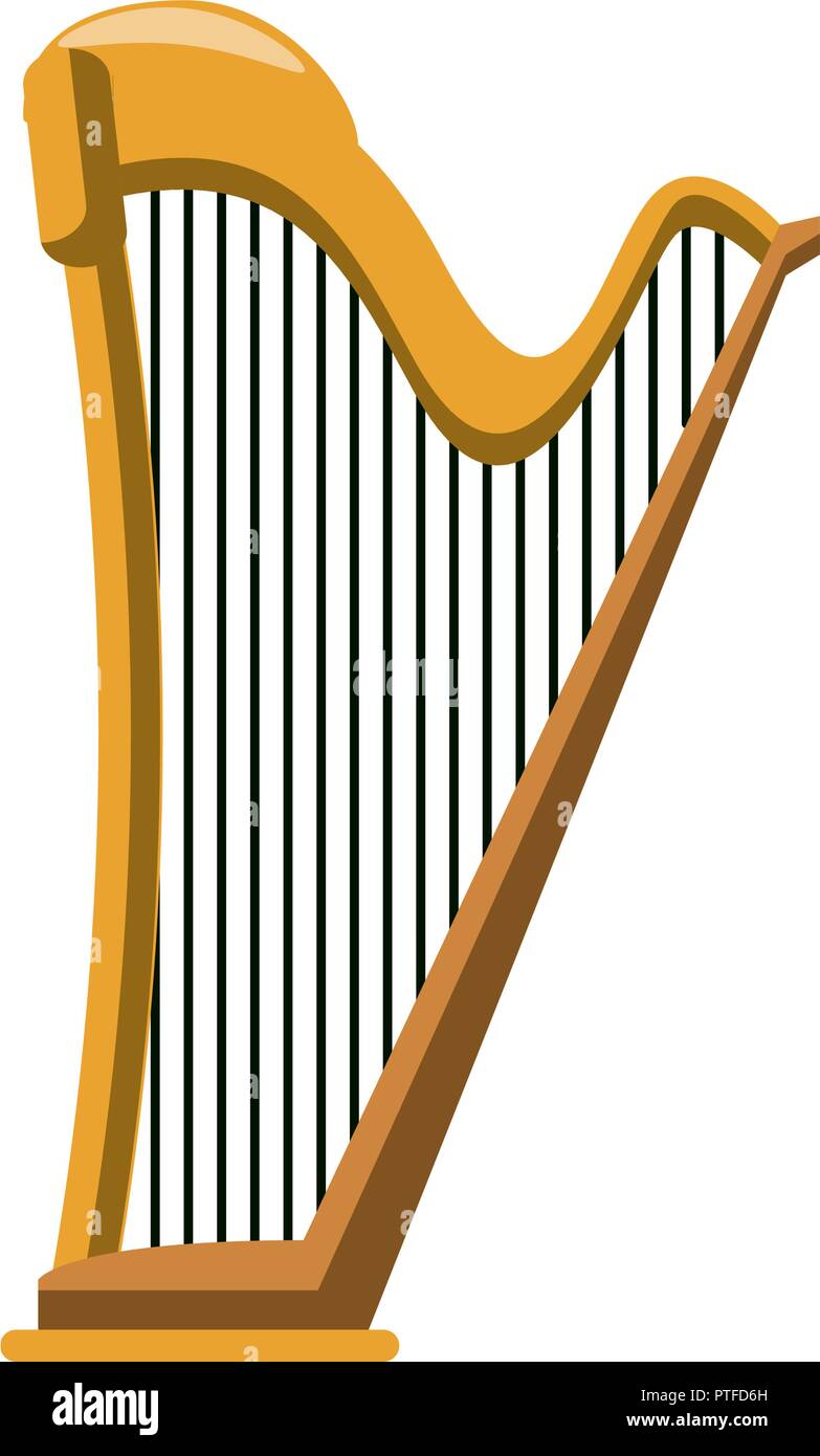 Harp instrument cartoon Stock Vector Image & Art - Alamy