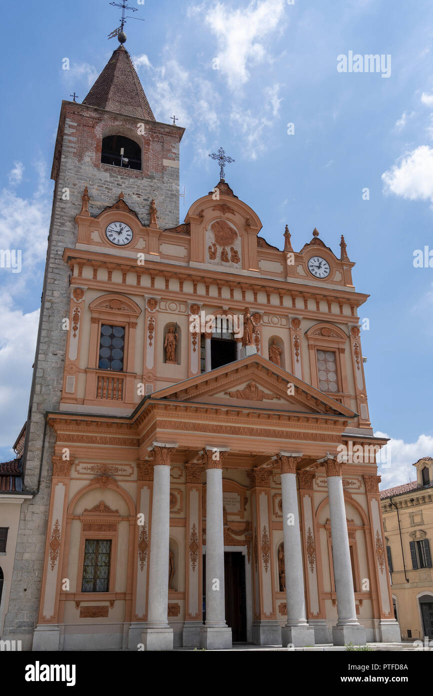 Borgomanero, Novara, Piedmont, Italy: exterior of the historic San ...