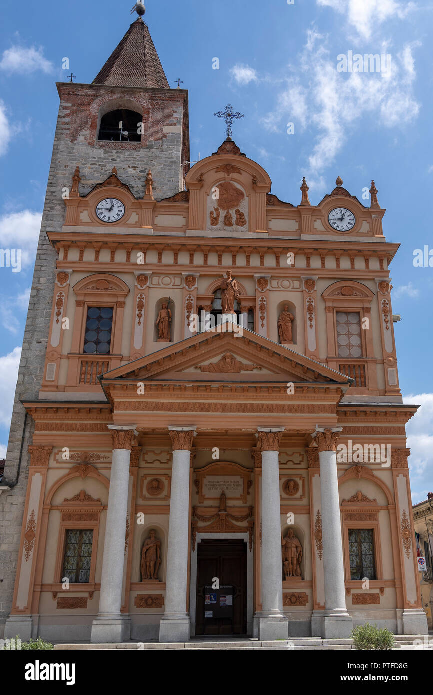 Borgomanero, Novara, Piedmont, Italy: exterior of the historic San ...