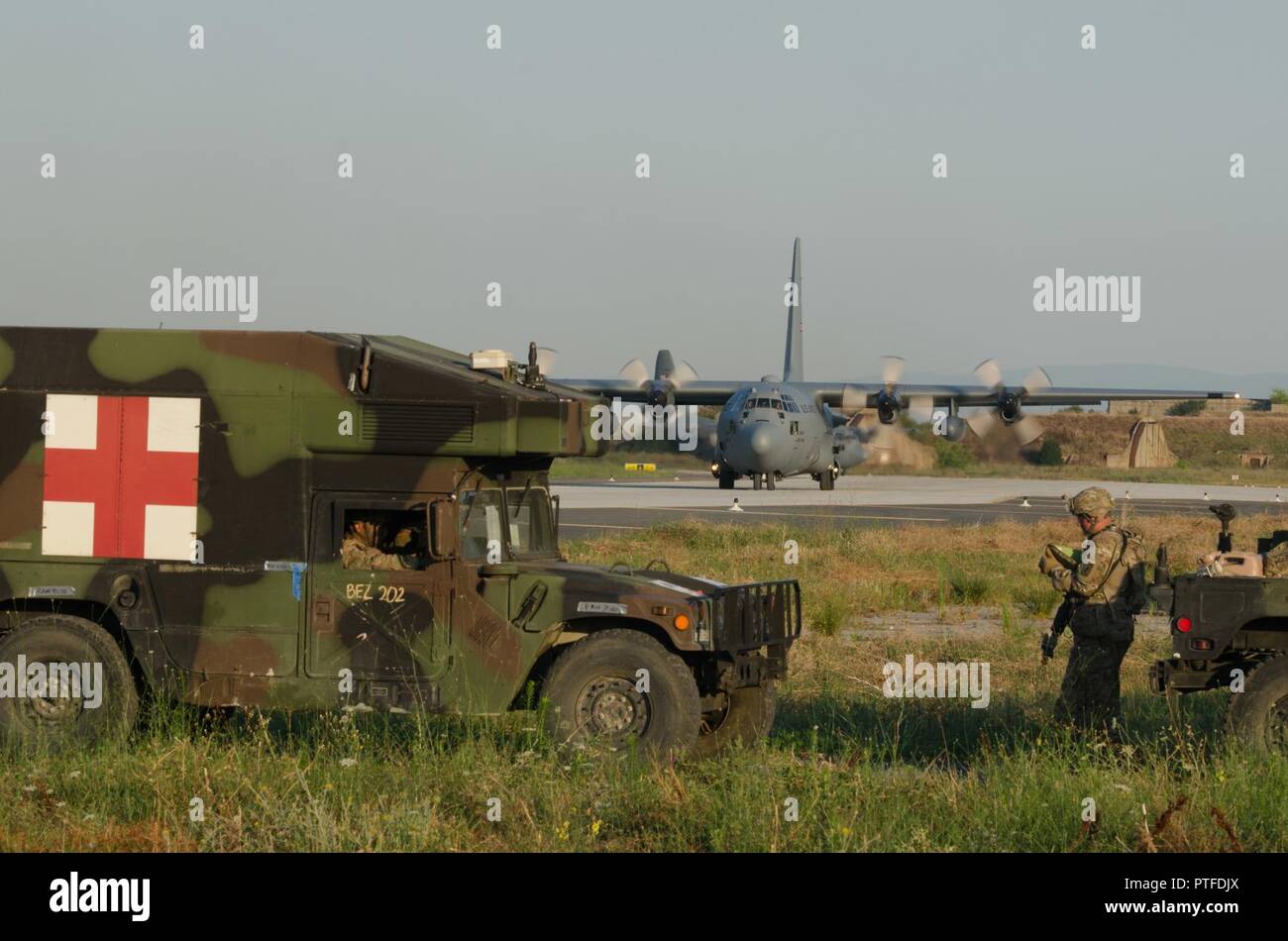 U.S Army Soldiers with the 173rd Airborne Brigade, stage vehicles after ...