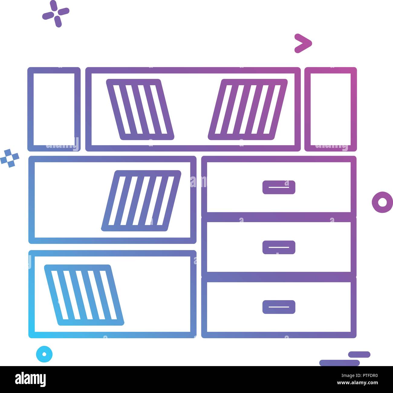 Table icon design vector Stock Vector Image & Art - Alamy