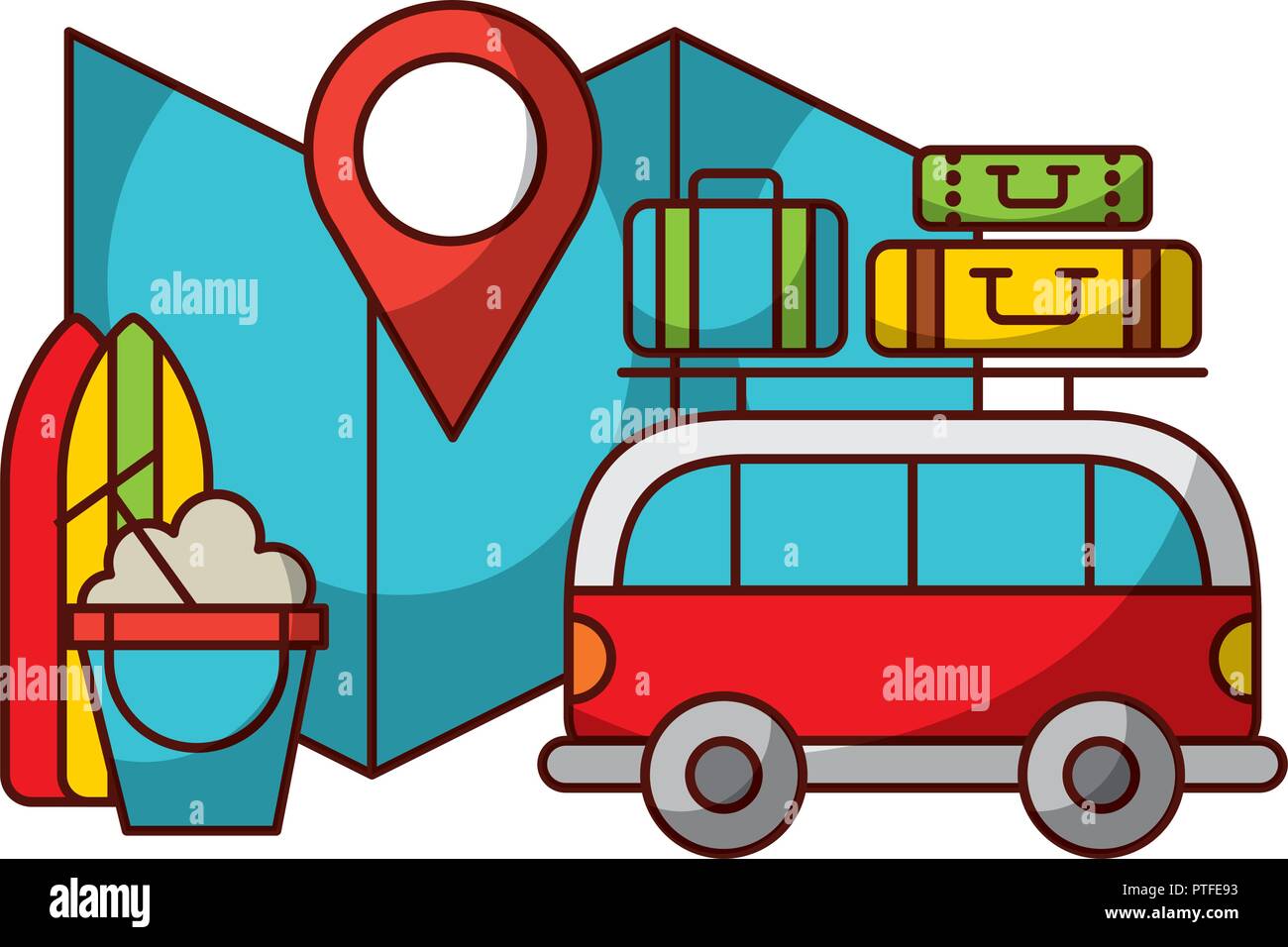 Van map Stock Vector Images - Alamy