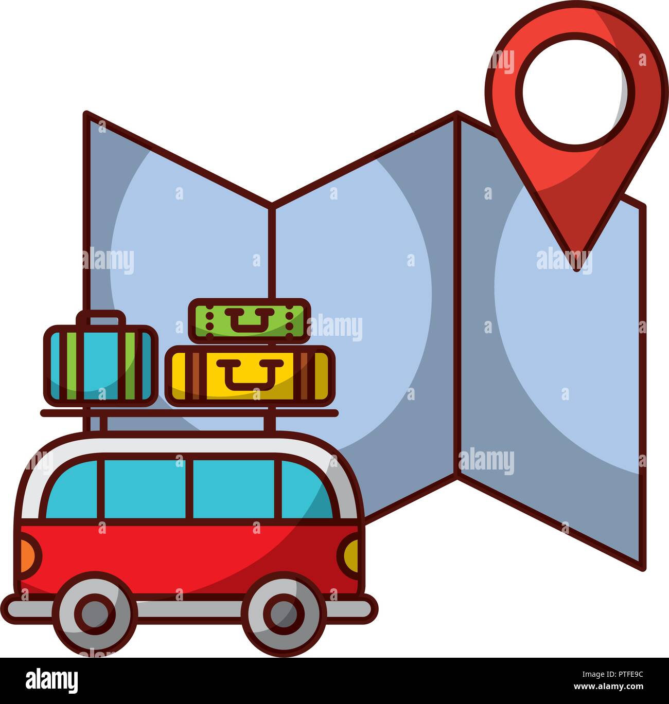 Luggage van Stock Vector Images - Alamy