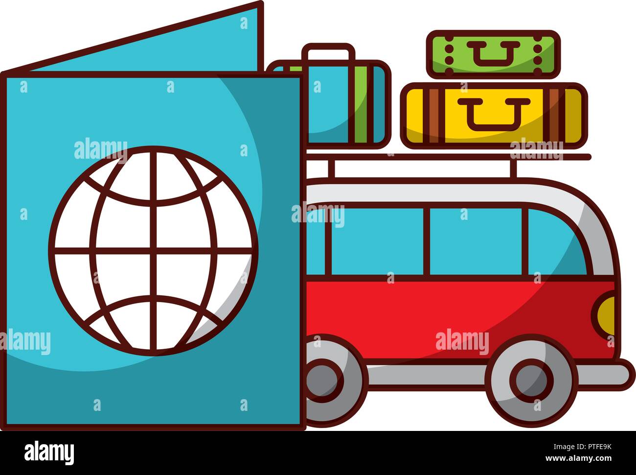 Van baggage luggage Stock Vector Images - Alamy