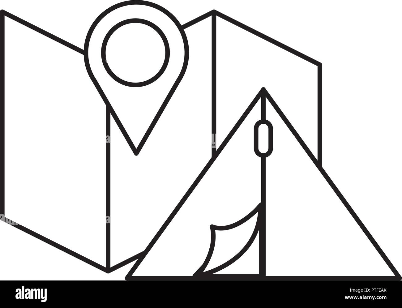 Campfire location Stock Vector Images - Alamy