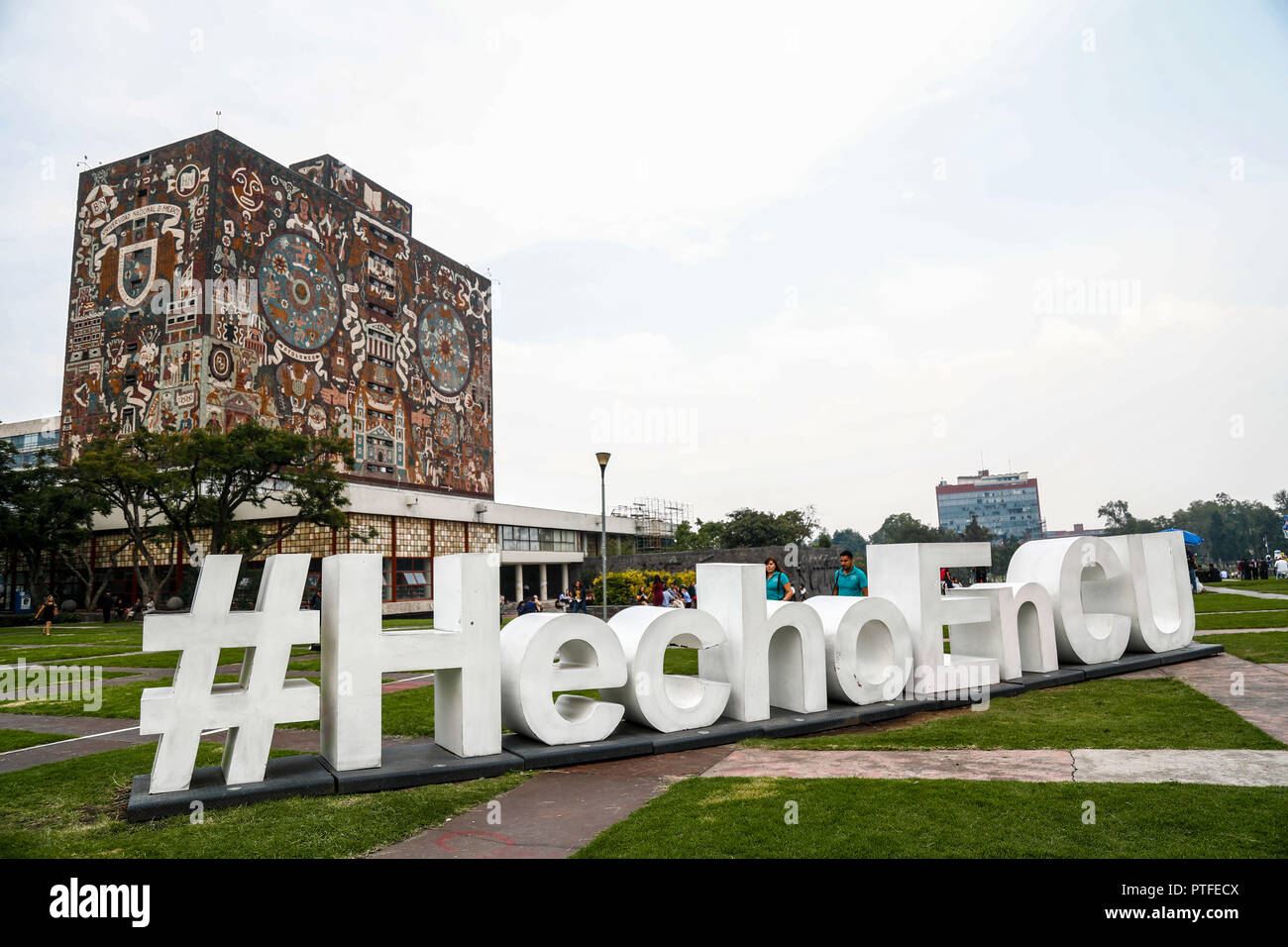 National Autonomous University of Mexico. esplanade of the UNAM rectory ...