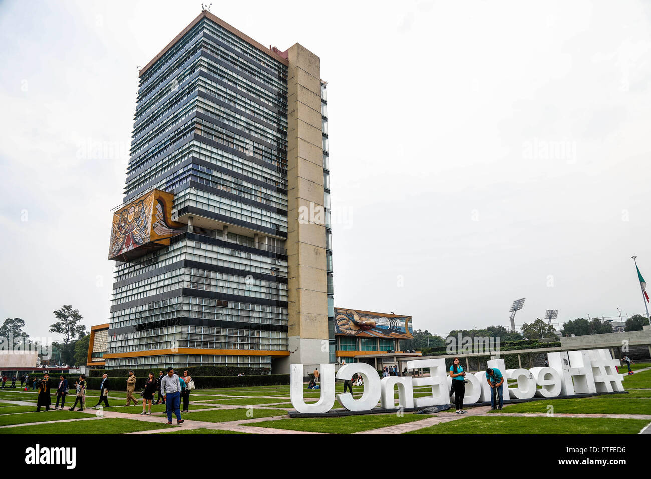 National Autonomous University of Mexico. esplanade of the UNAM rectory ...