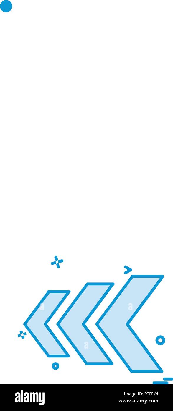 Left arrow icon design vector Stock Vector Image & Art - Alamy