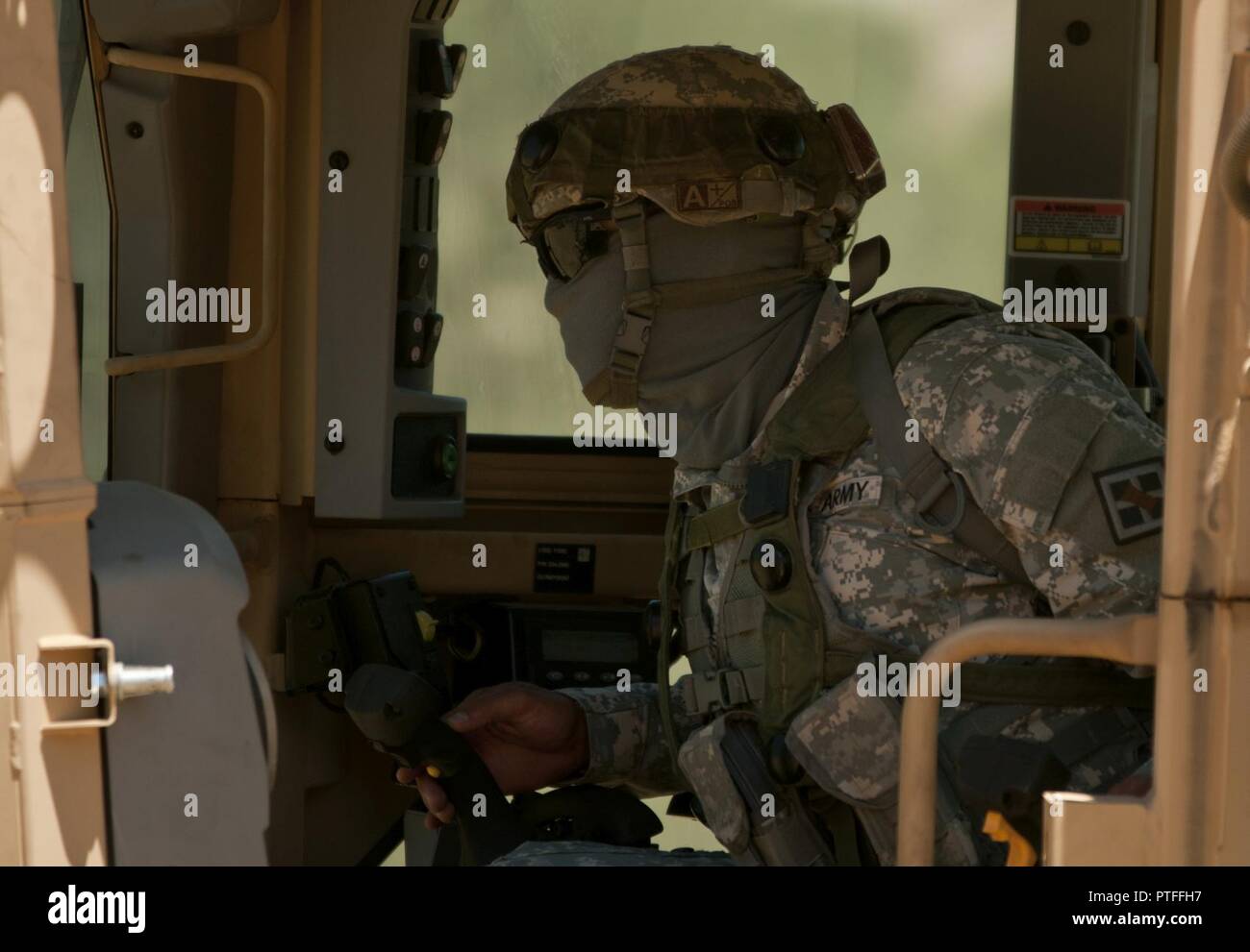 Spc. Lebron Luis, a horizontal construction engineer with the 718th ...