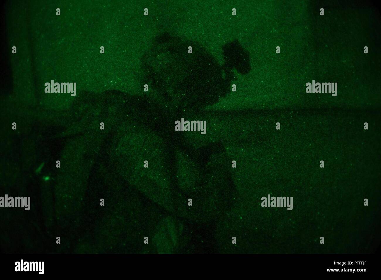 U.S. Army Pfc. Cortney Clark, assigned to B Company 39th Brigade ...