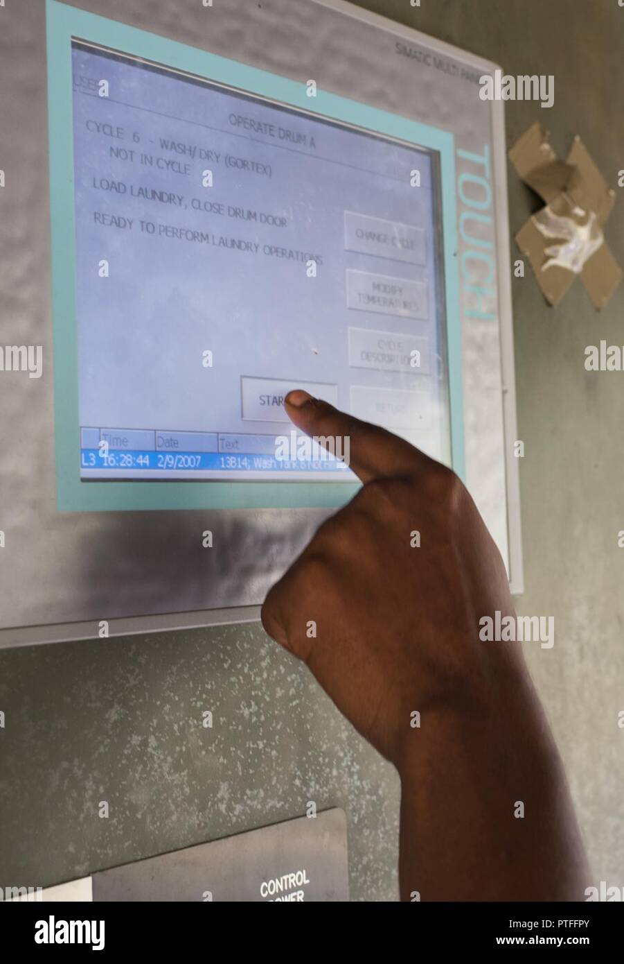 A Laundry Advanced System (LADS) is programed by the U.S. Army Reserve ...