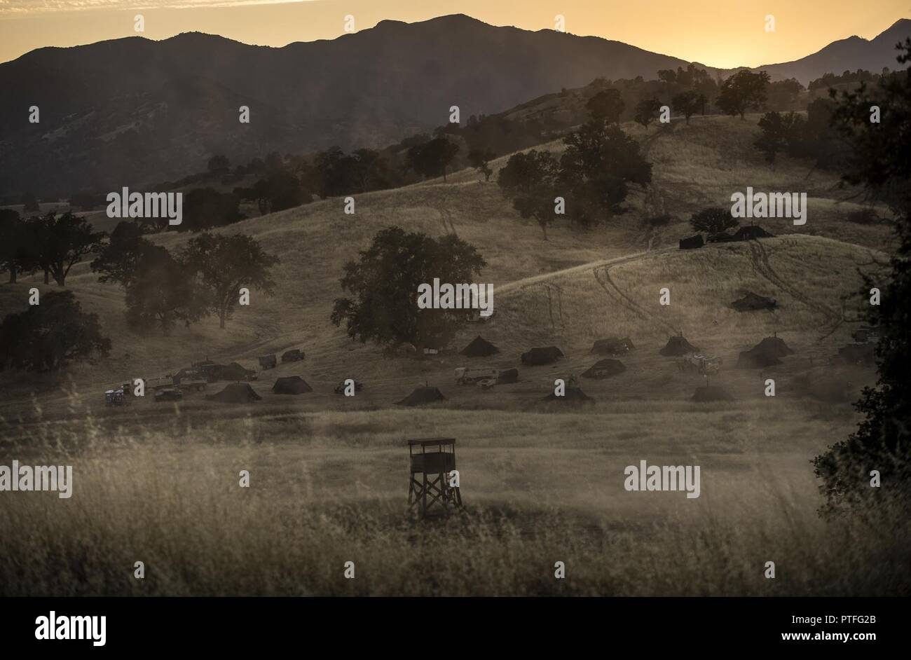 U.S. Army Reserve military police Soldiers and other units set up tents ...