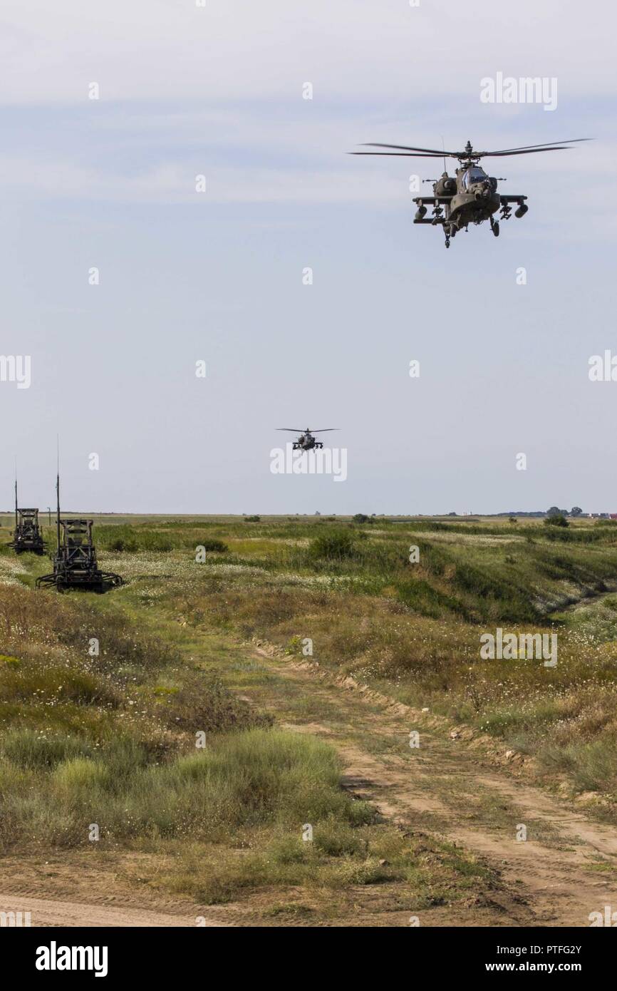AH-64 Apache helicopters with C Company, 1-501st Attack Reconnaissance ...