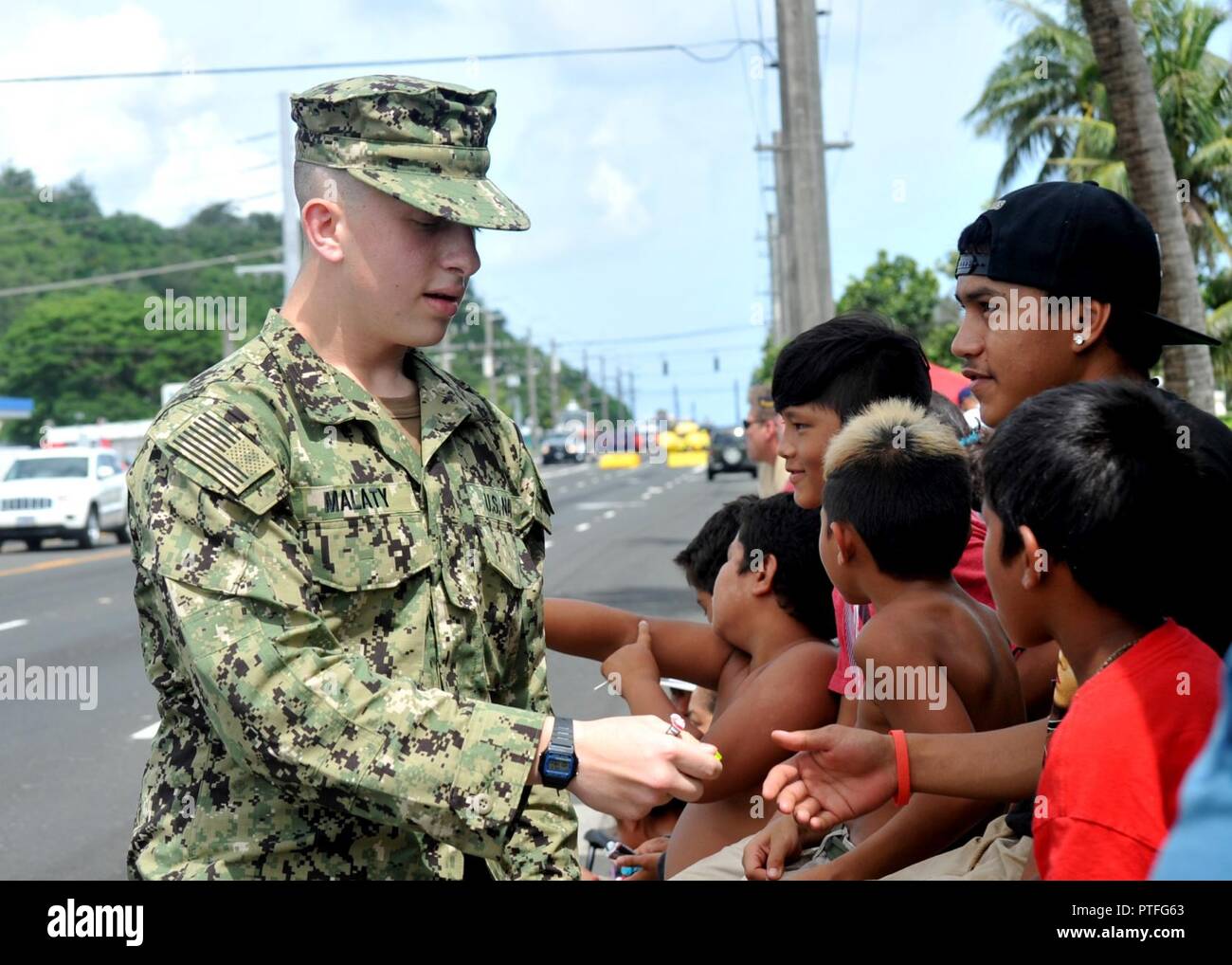 Guam (July 21, 2017) Hospital Corpsman Andrew Malaty assigned to Guam ...