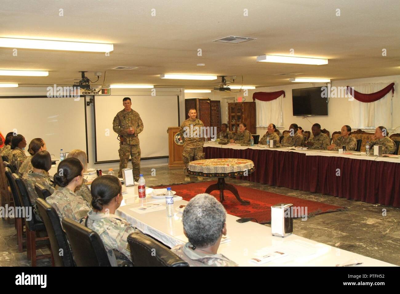 Col. Michael Lalor and Command Sgt. Maj. Sean Howard, command team for ...