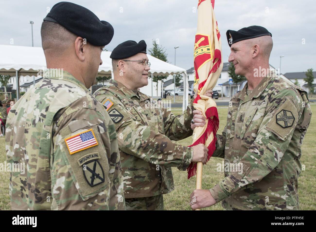 U.S. Army Garrison Command Sgt Maj. Chad L.Pinkston accepted ...