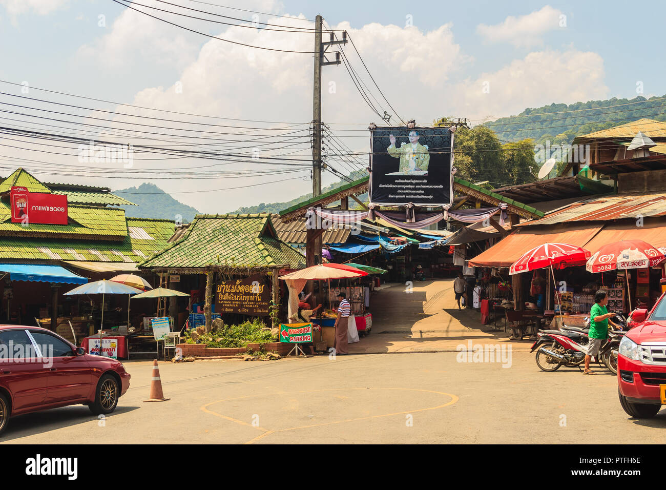 Chiang Mai, Thailand - May 3, 2017: Doi Pui Hmong tribal village is ...