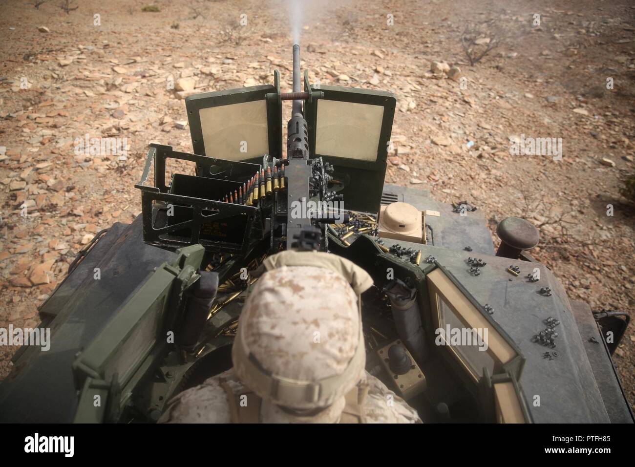 ARTA BEACH, Djibouti (July 8, 2017) Lance Cpl. Joseph Garro, a radio ...