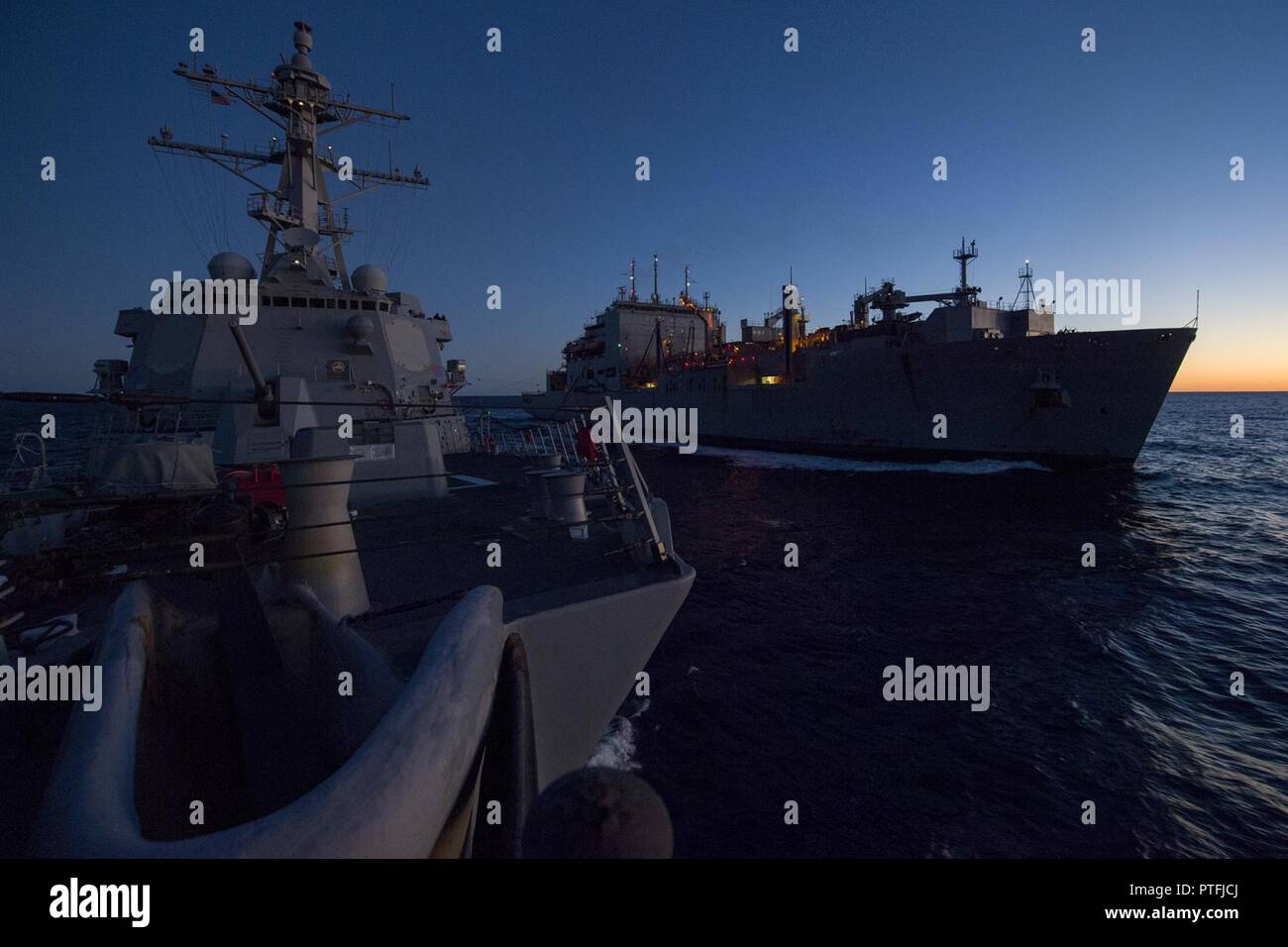 CORAL SEA (July 21, 2017) Arleigh Burke-class guided-missile destroyer ...