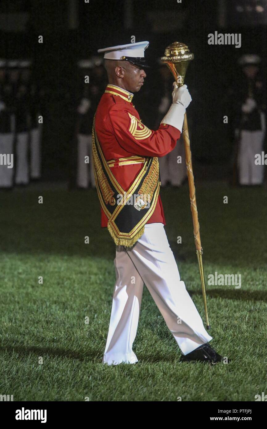 Master GySgt. Kevin Buckles, drum major, “The Commandant’s Own” U.S ...
