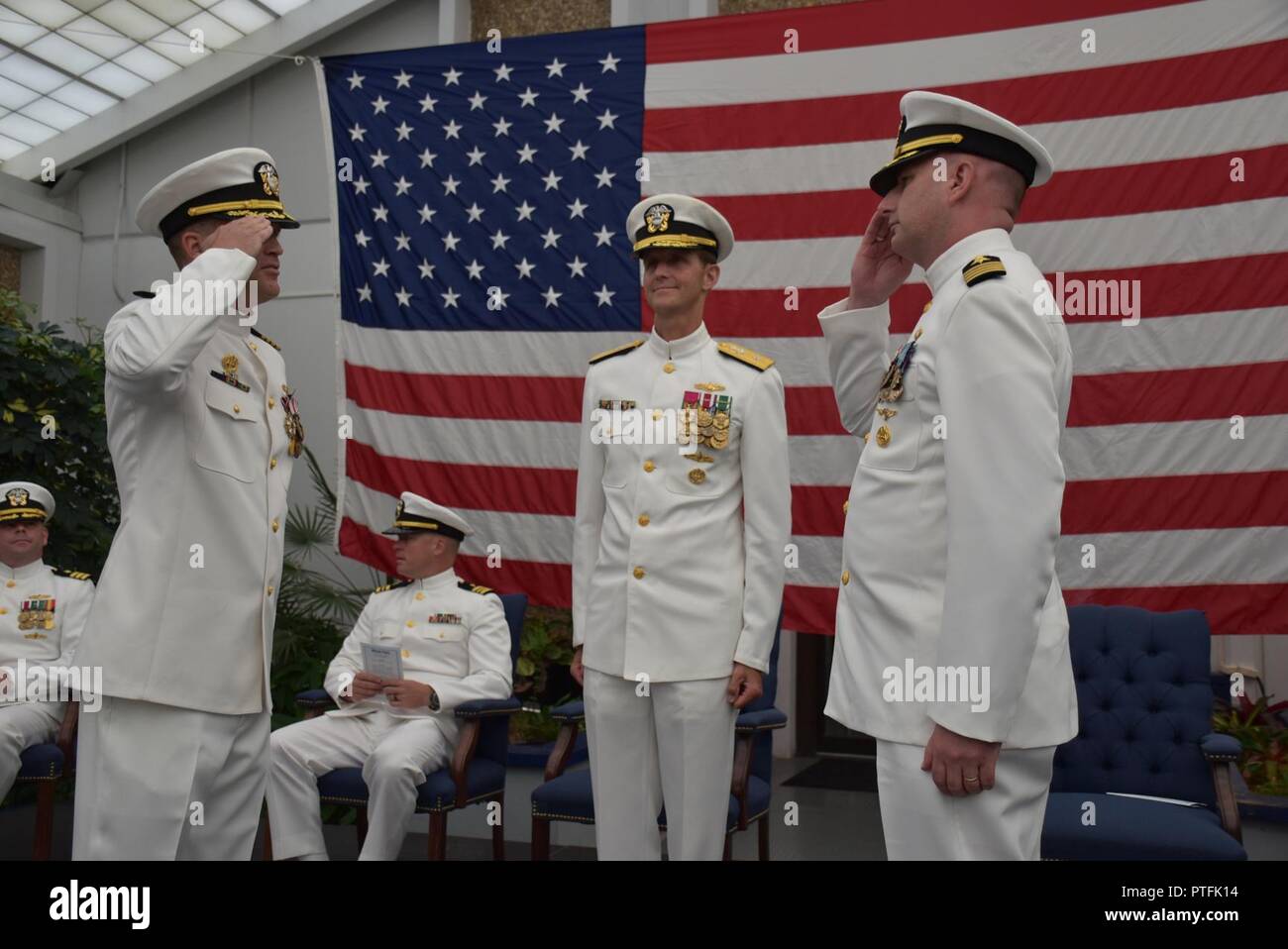 STENNIS SPACE CENTER, Miss. Capt. Dominick Vincent (right) relieves ...