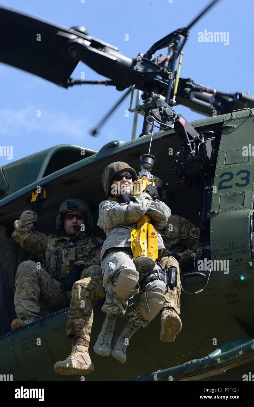 U.S. Air Force Staff Sgt. Misty Poitra, of the 119th Medical Group, is ...