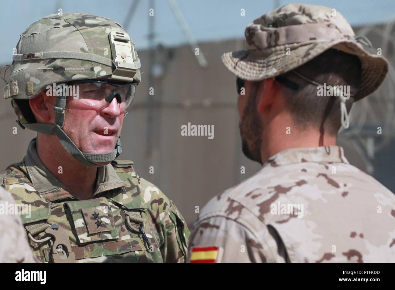 Commanding officer talks capacity building hi-res stock photography and ...