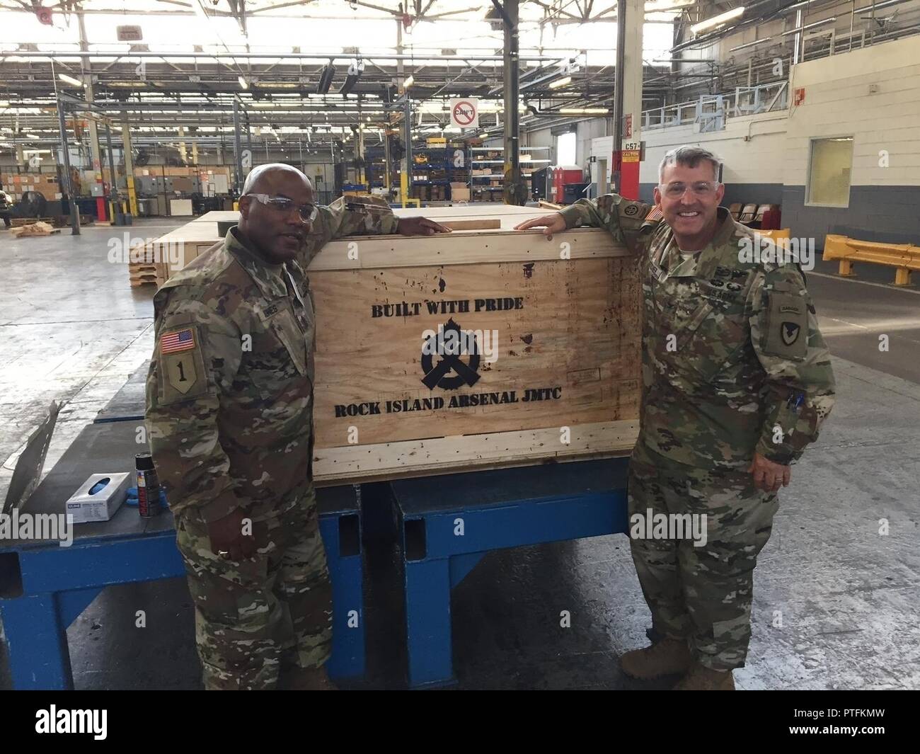 Sgt. Maj. Marvin Jones, (left) RIA-JMTC sergeant major, and Col ...