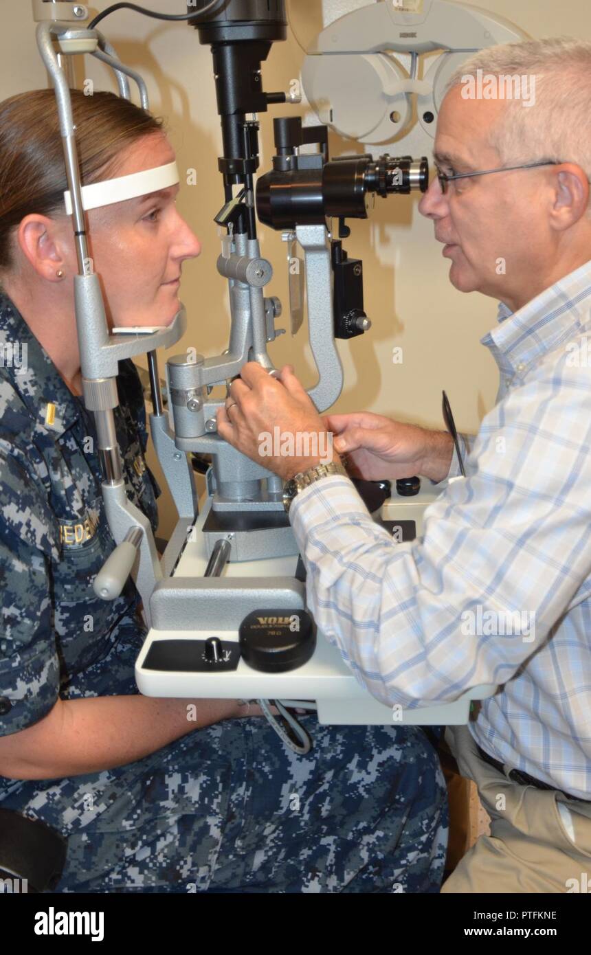 Walter King, an optometrist at Naval Branch Health Clinic Naval Air ...