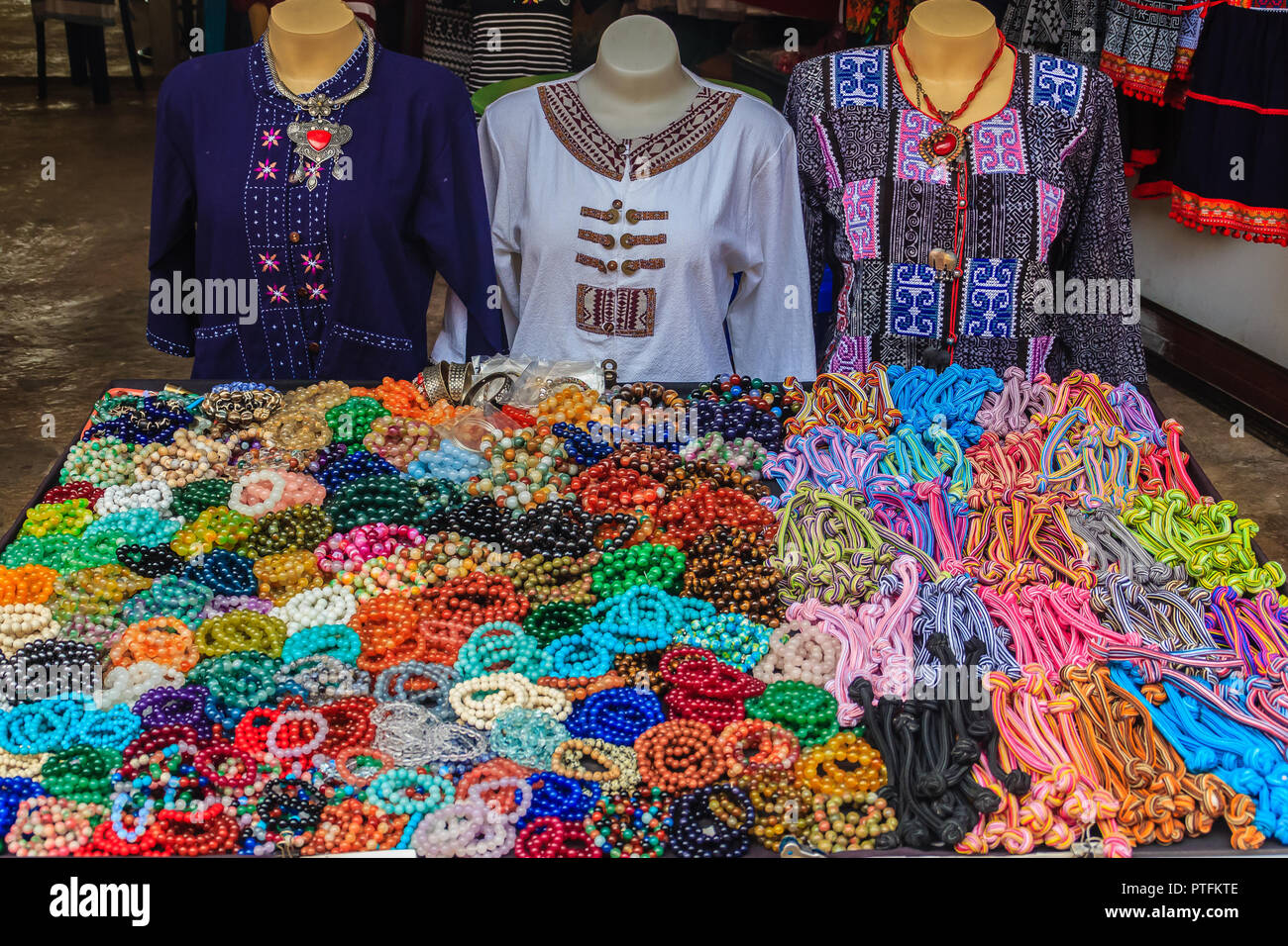 Beautiful traditional Hmong hill tribe clothing and ornaments for sale ...