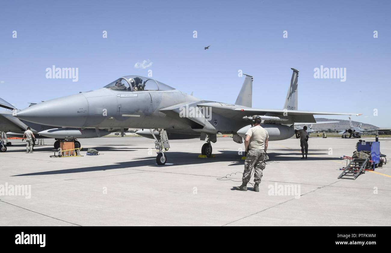 U.S. Air Force Airman 1st Class William Hurst, 144th Fighter Wing crew ...