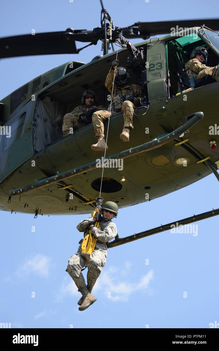 U.S. Air Force Capt. Chad Brooks, of the 119th Medical Group, is ...