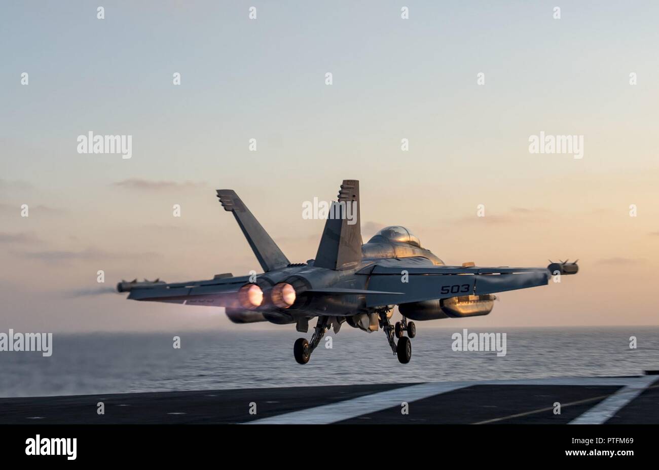 MEDITERRANEAN SEA (July 20, 2017) An EA-18G Growler attached to the ...