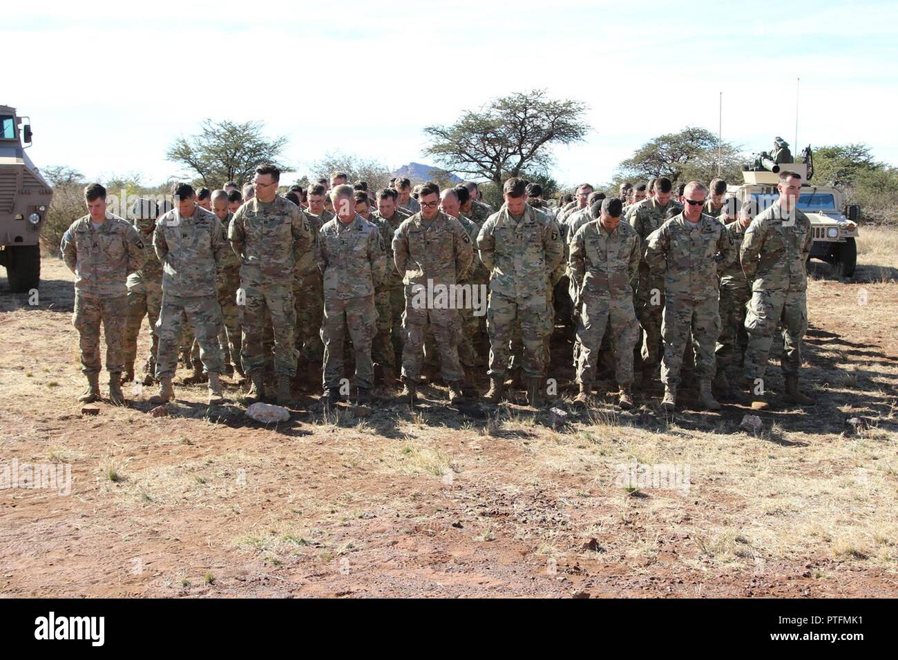 U.S. and South African service members gathered for the opening ...