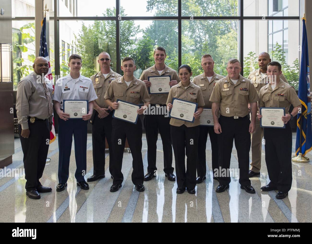 Naval Support Activity Bethesda (NSAB) held a graduation ceremony for ...