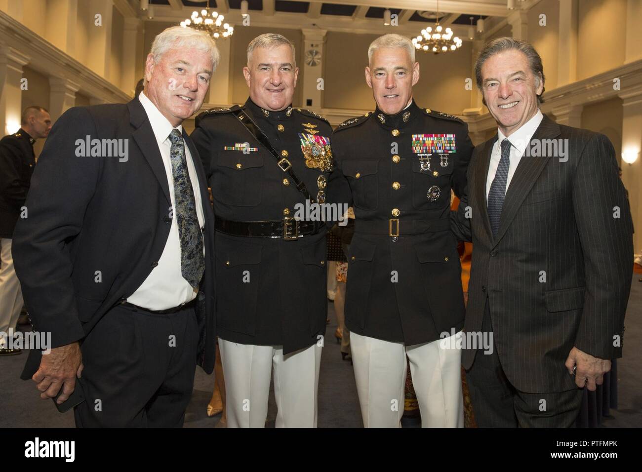 U.S. Marine Corps Gen. Glenn M. Walters, middle left, assistant ...