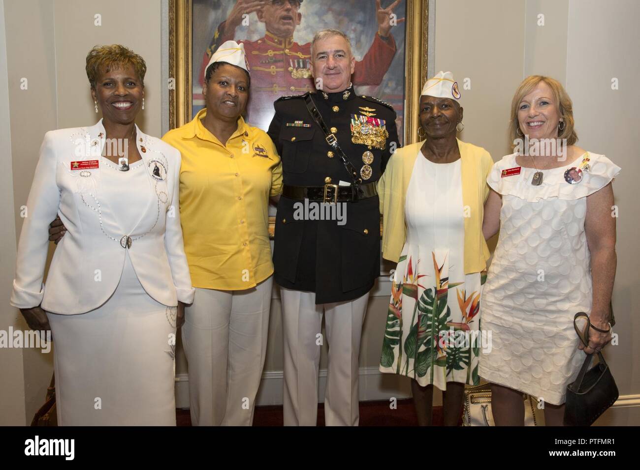 U.S. Marine Corps Gen. Glenn M. Walters, middle, assistant commandant ...