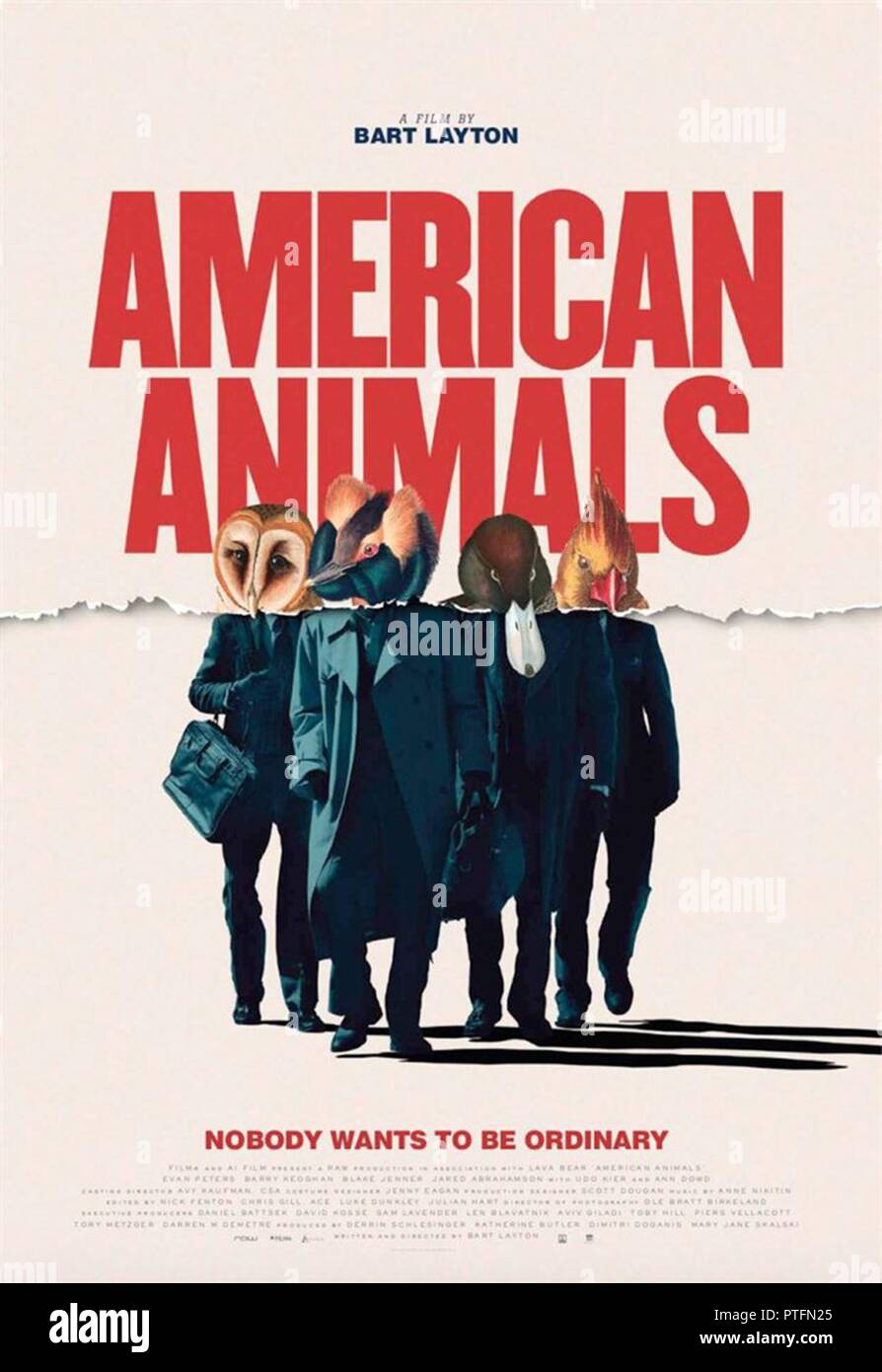 American animals 2018 poster hi-res stock photography and images - Alamy