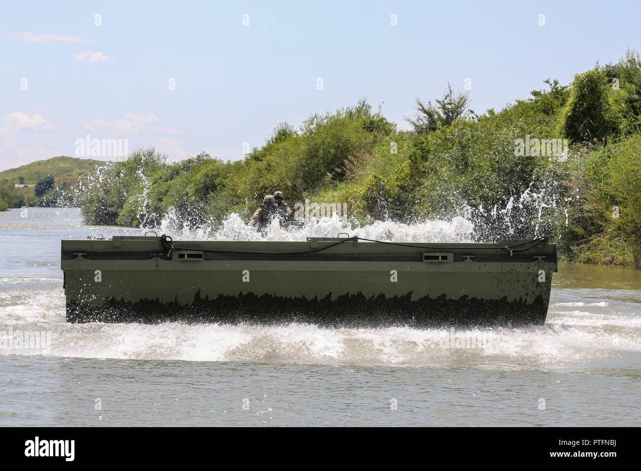 U.S. Army Soldiers of 50th Multi-role Bridge Company, 5th Engineer ...
