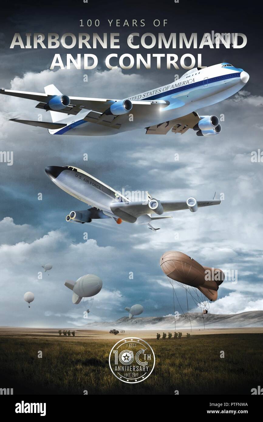 Poster illustrating the heritage of the 1st Airborne Command and ...