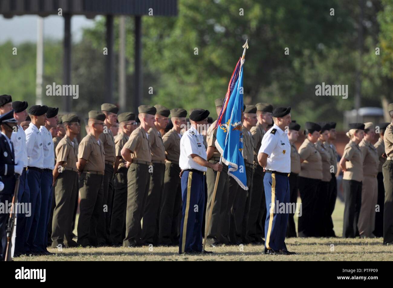 The change of command ceremony is a time honored tradition for the ...
