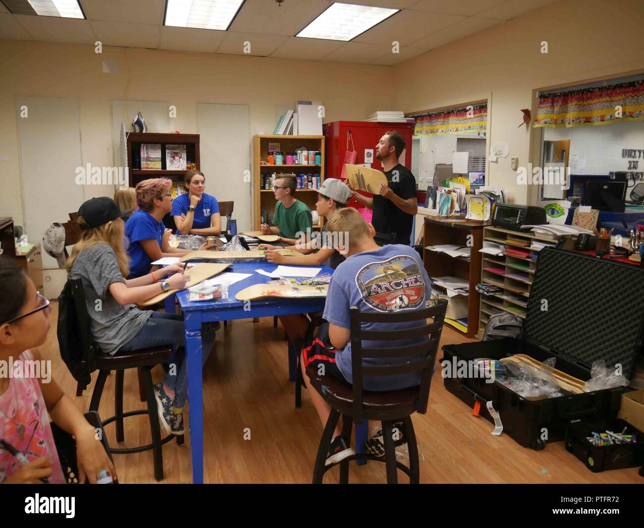 Mark Rivard instructs the students at Hill Air Force Base, Utah, the ...