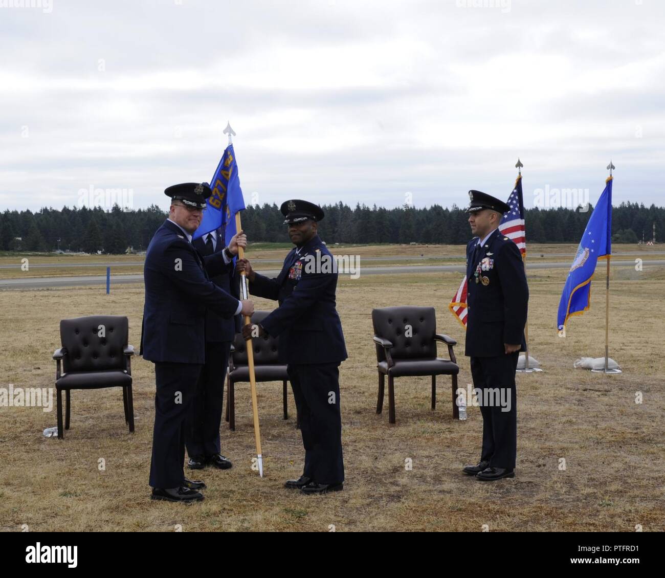 Major Clarence C. Houston obtains command of the 627th Communications ...