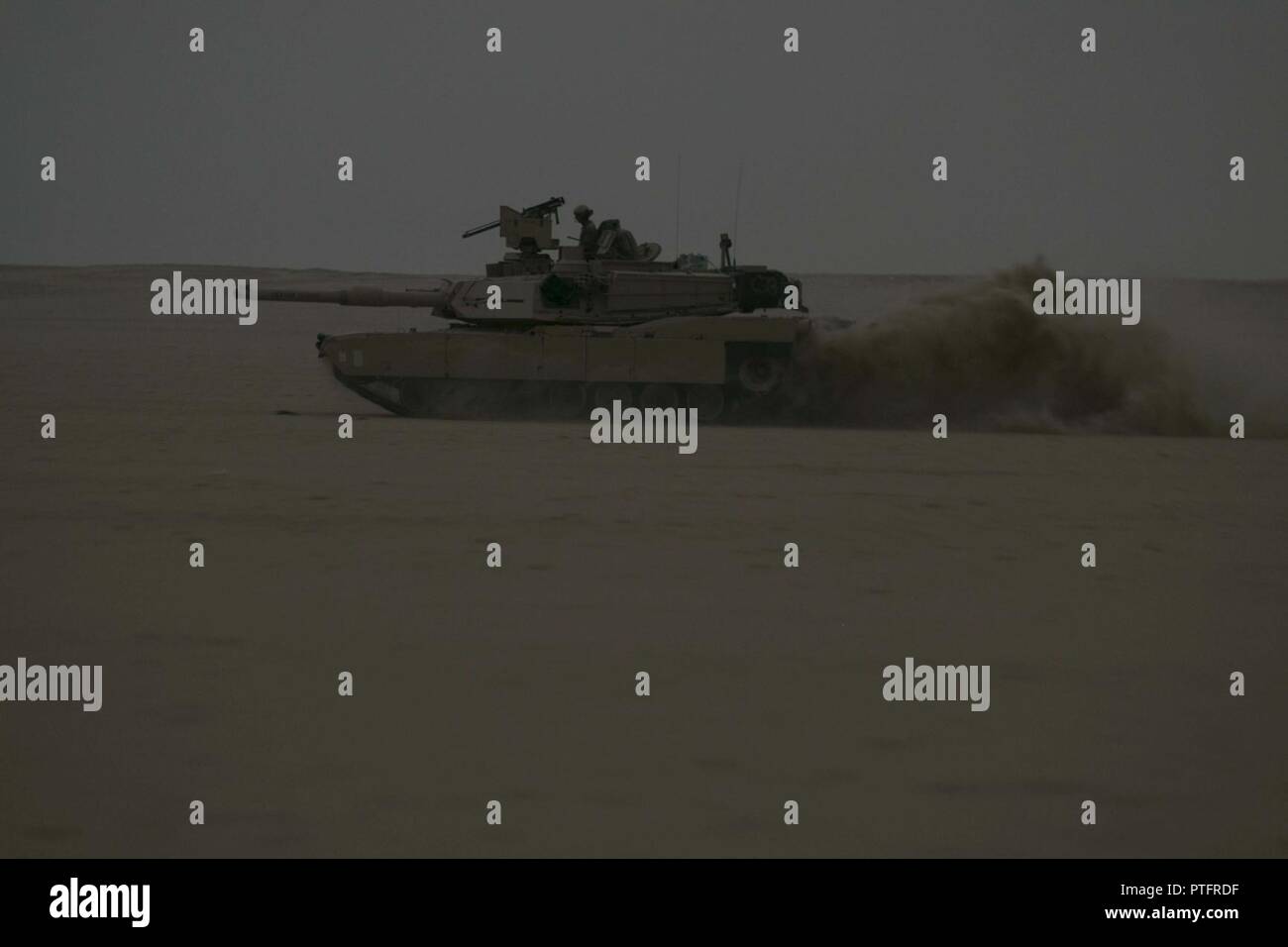 An M1A2 Abrams Main Battle Tank assigned to Alpha Company, 1st ...