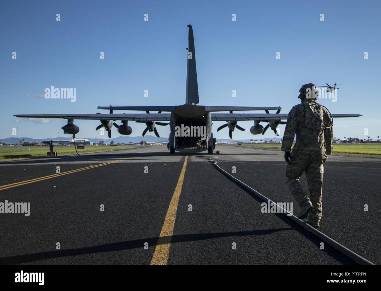 A U.S. Air Force 17th Special Operations Squadron MC-130J Commando II ...