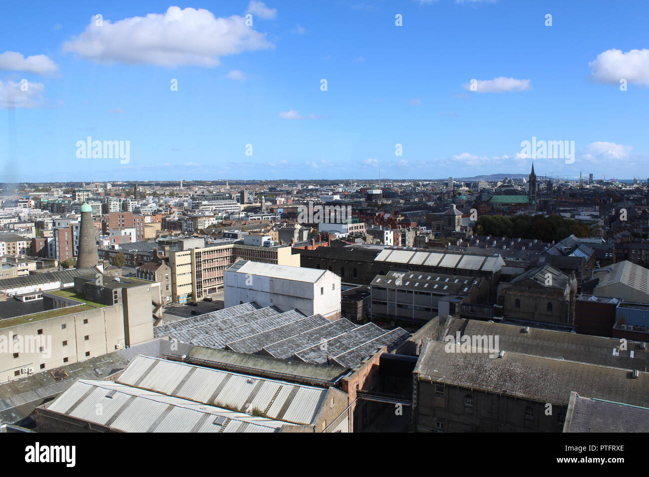 Aerial view over city dublin hi-res stock photography and images - Alamy